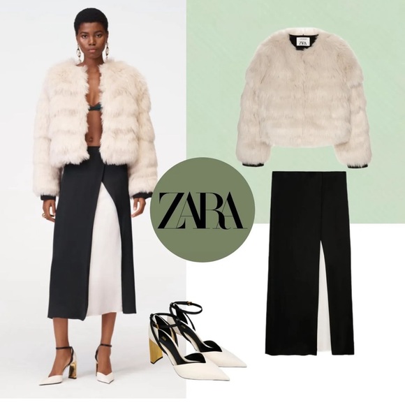 Zara | Skirts | Zara Contrast Skirt Limited Edition | Poshmark